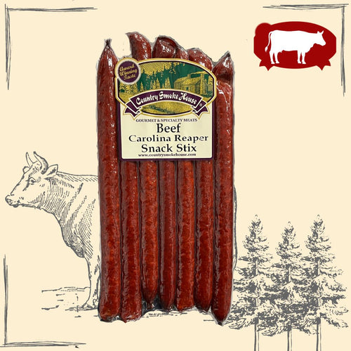Beef Carolina Reaper Snack Sticks – Country Smoke House