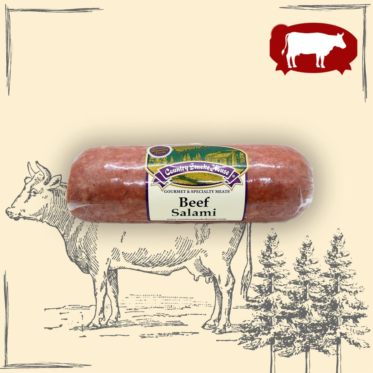 Premium Beef Salami - Gourmet Salami | Country Smoke House