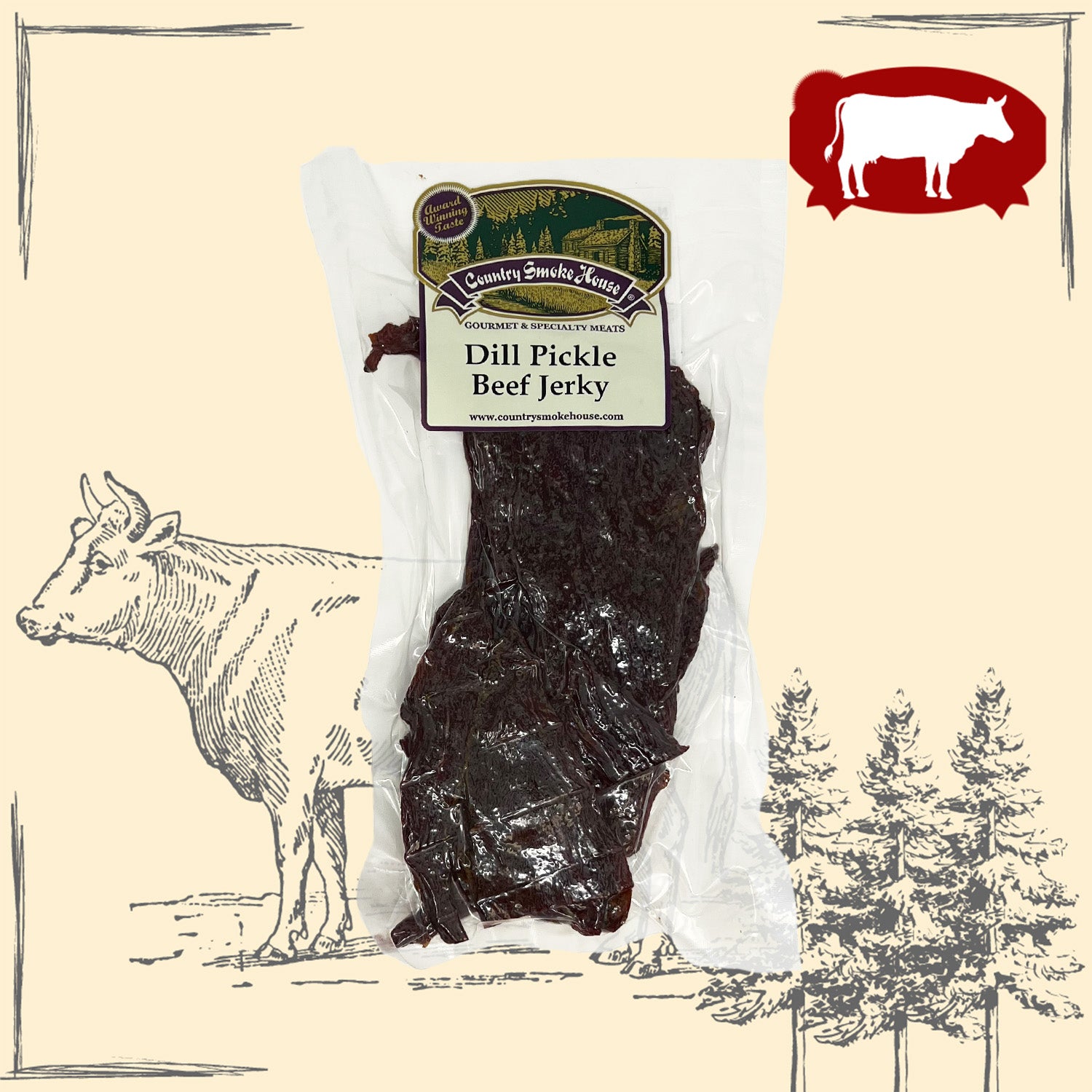 Buy Premium Dill Pickle Beef Jerky Online | Country Smoke House