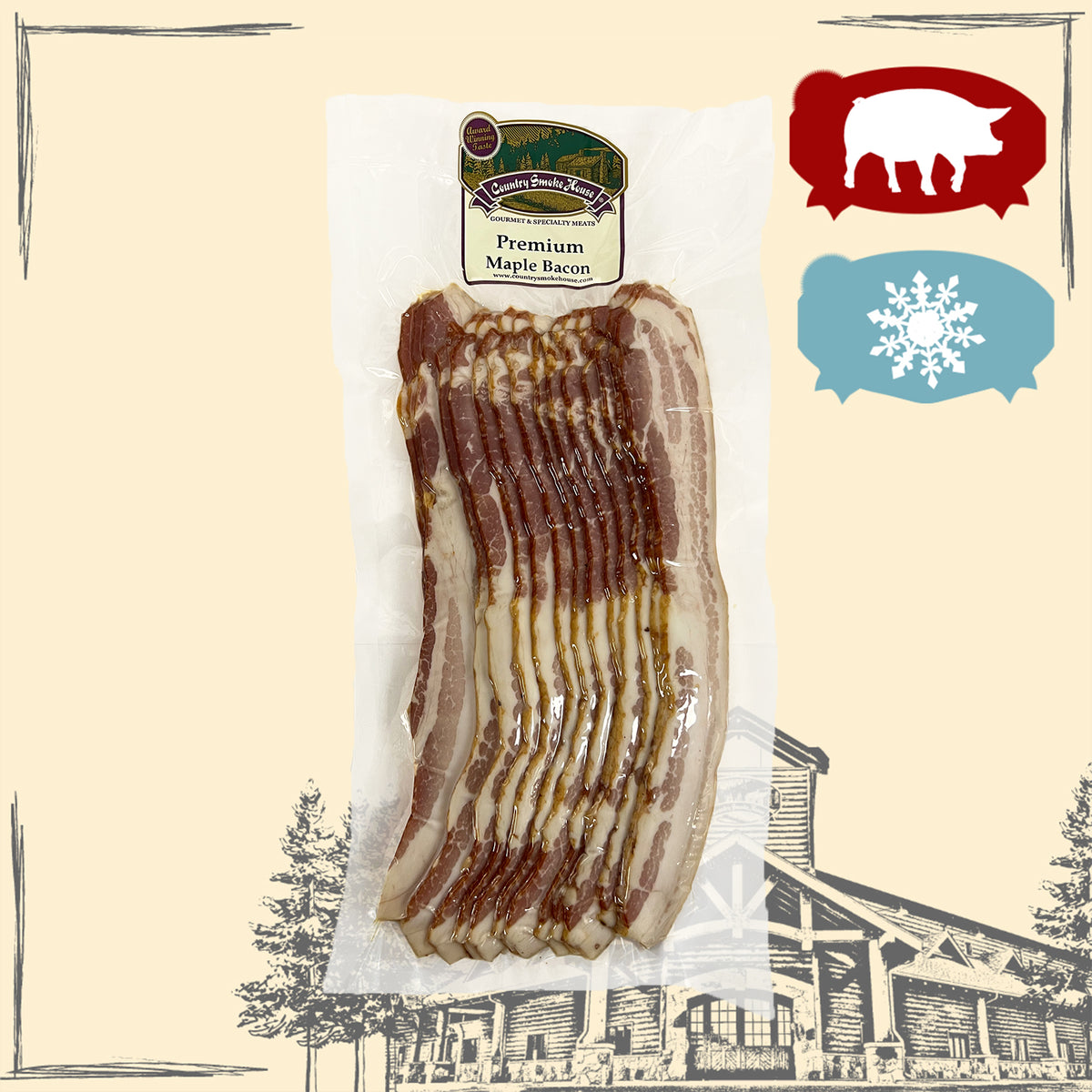 Sugar Cured Maple Bacon | Country Smoke House