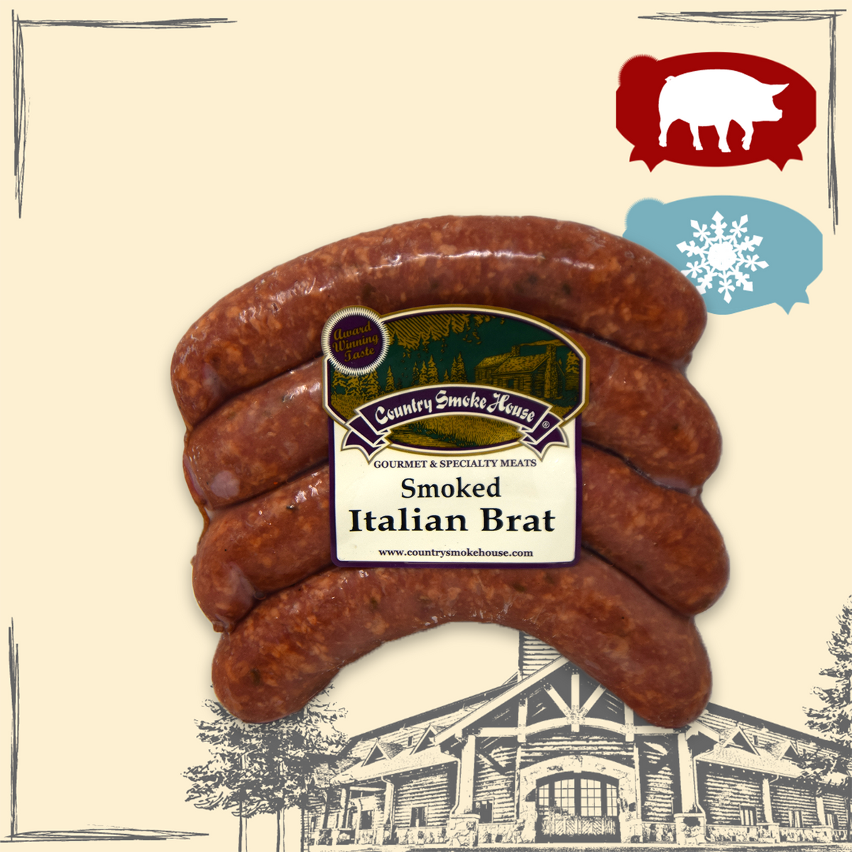 Smoked Italian Brats | Country Smoke House