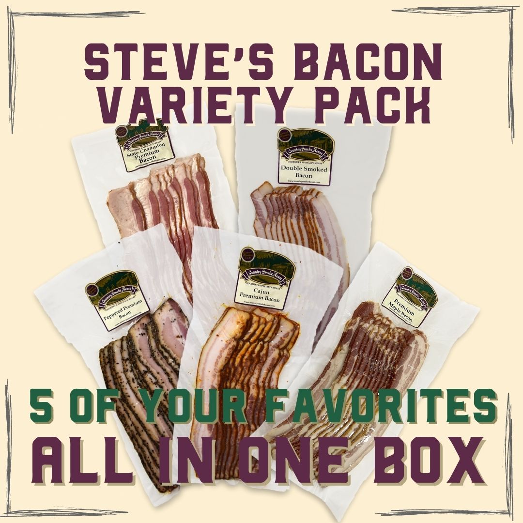 Steve's Bacon Variety Pack | Premium Gourmet Bacon | Country Smoke House